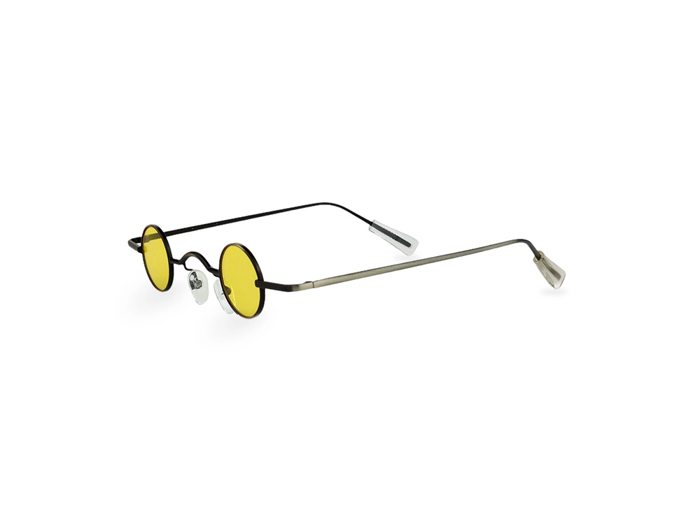 Retro classic – REmini04 | Lenonke shop | Žuta okrugla stakla - Crni okvir