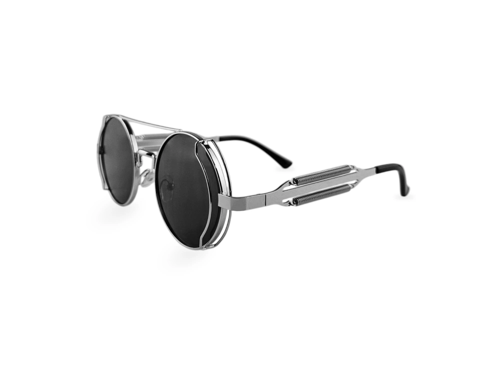 Retro – REg02 | Lenonke shop | Crna okrugla stakla - Sivi okvir