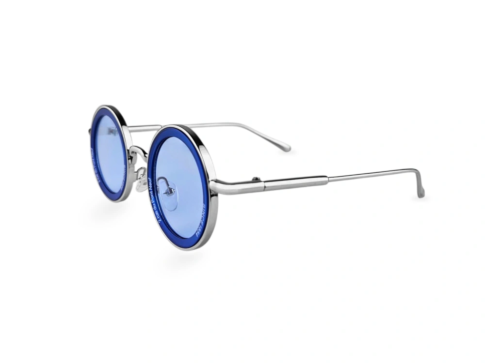 Retro classic – REob03 | Lenonke shop | Plava okrugla stakla - Sivi okvir